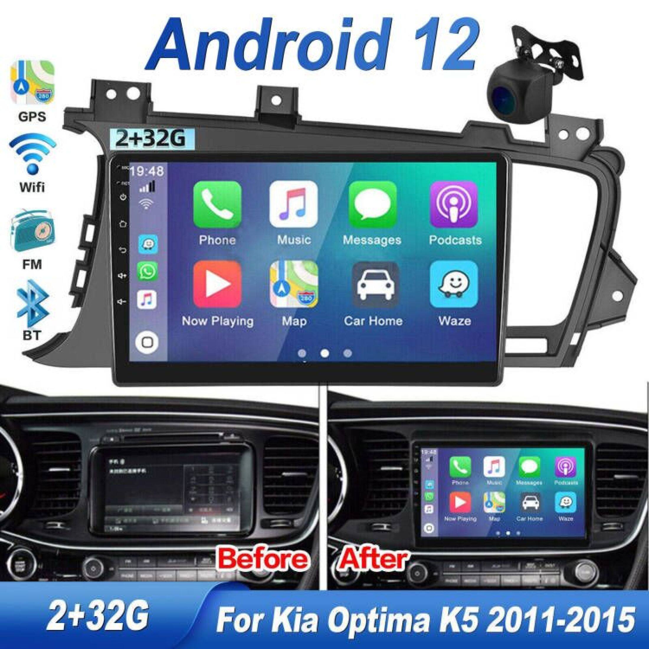 Surakey Android 12 Autoradio Car Navigation Stereo Multimedia Player ...