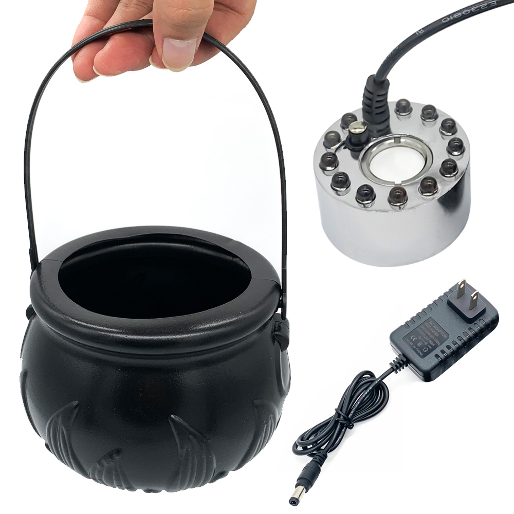 Surakey Halloween flame pot atmosphere lamp led decoration lamp witch ...