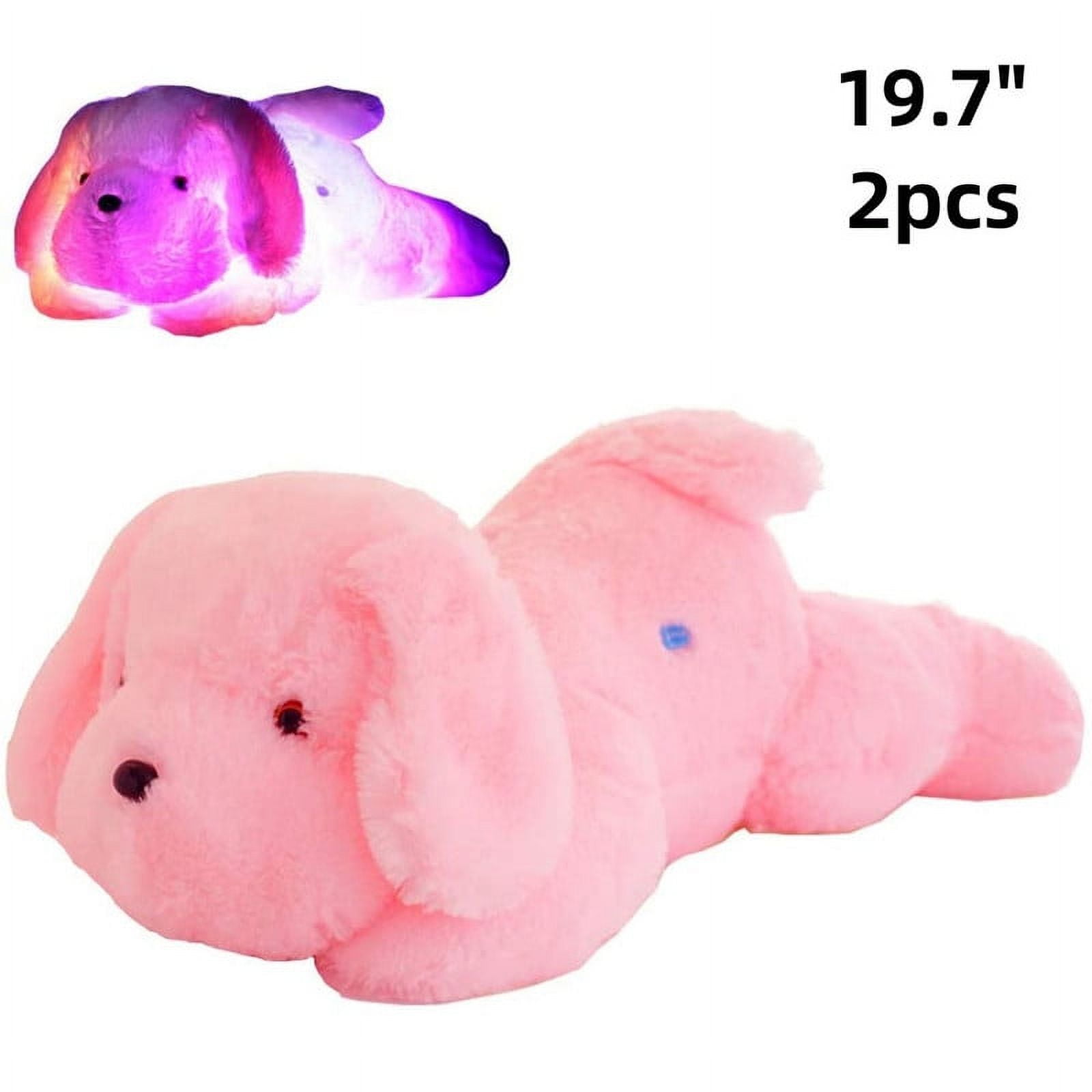 Surakey LED Stuffed Animal Plush Dog Toy Night Light Up Gifts for adult ...