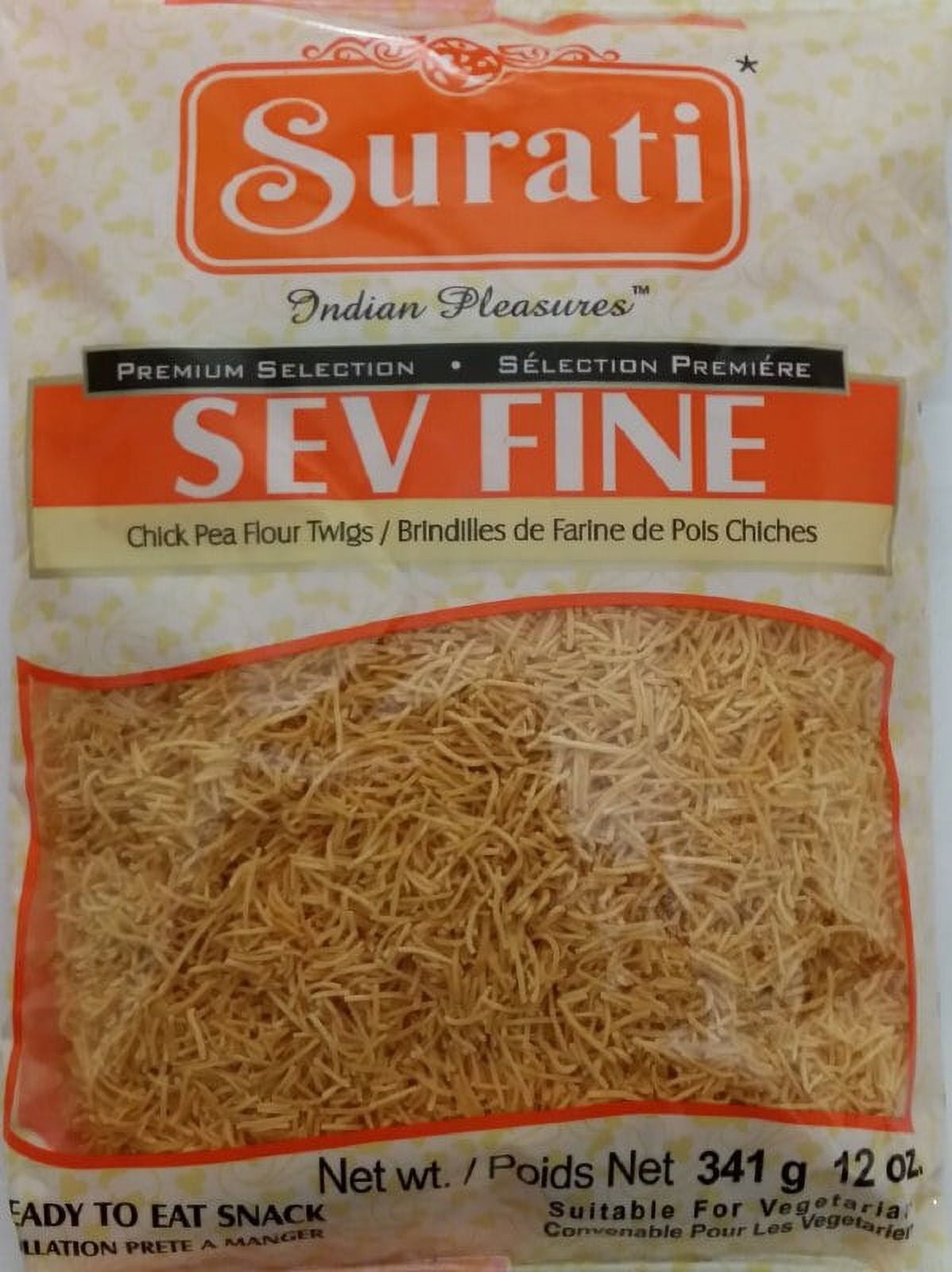 Surati Snacks Sev Fine 341gm - Walmart.com
