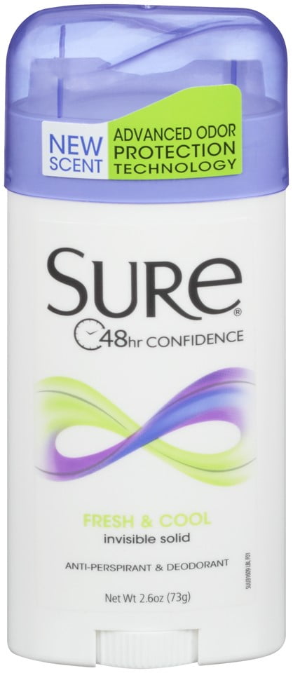 Sure Anti-Perspirant Deodorant, Fresh And Cool, 2.6 Oz - Walmart.com