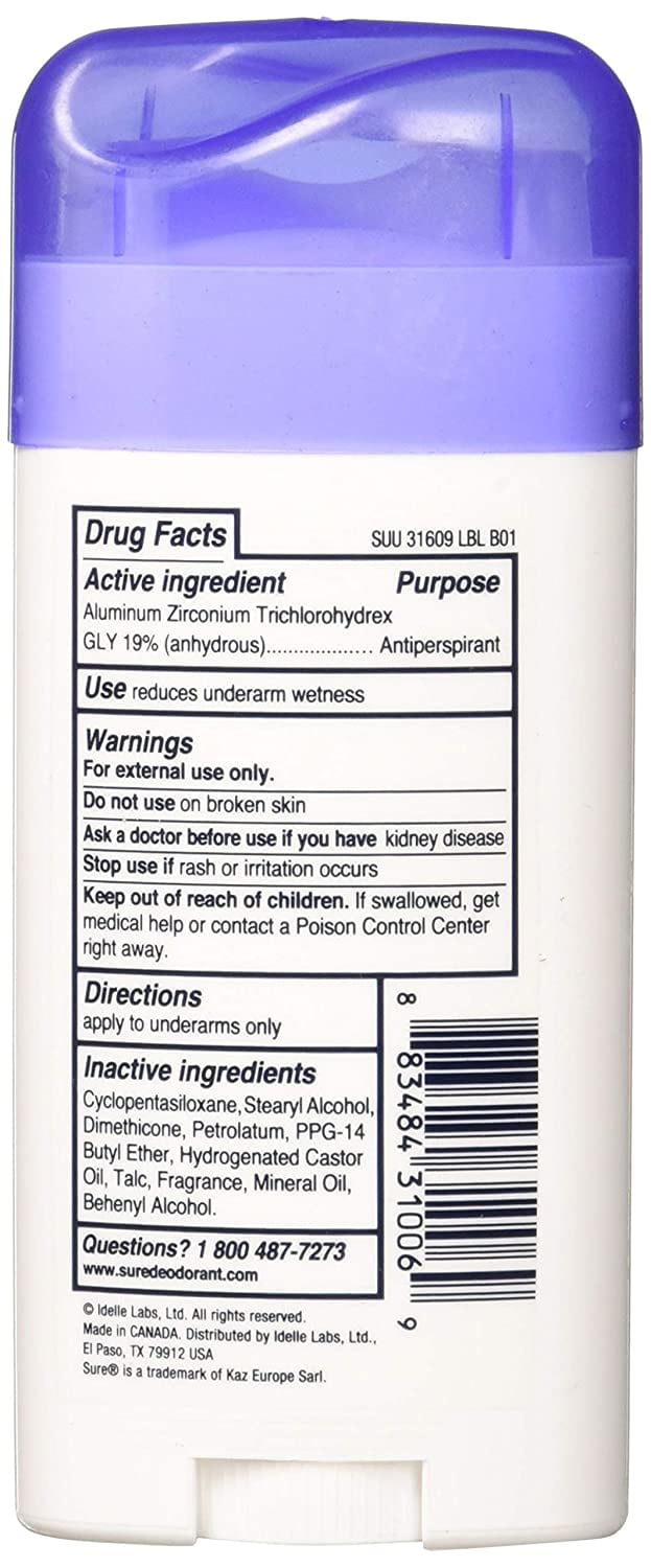 Sure Anti-Perspirant & Deodorant Invisible Solid Fresh & Cool - Walmart.com