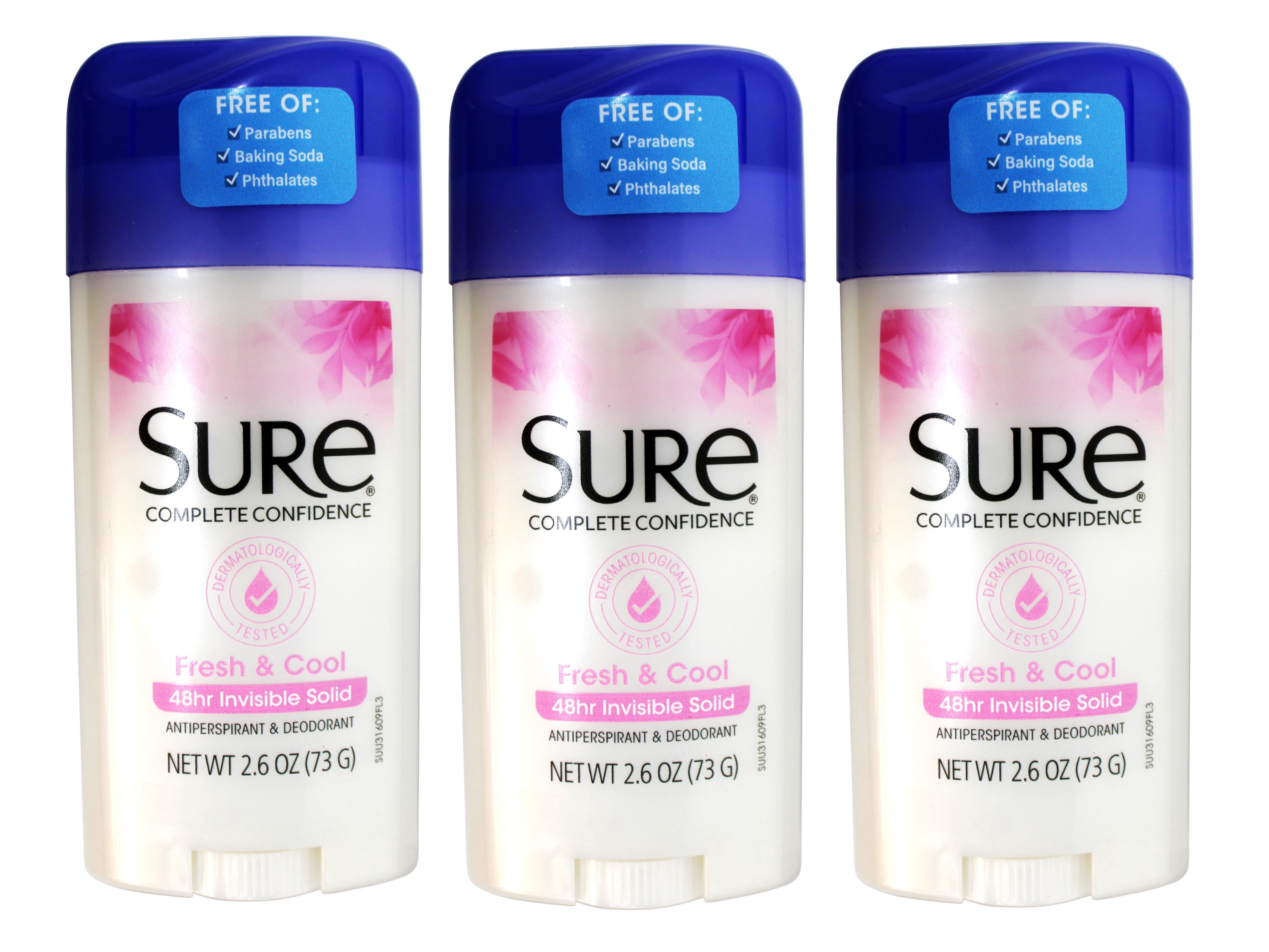Sure Anti-Perspirant Deodorant, Regular Fresh & Cool Scent, Original ...