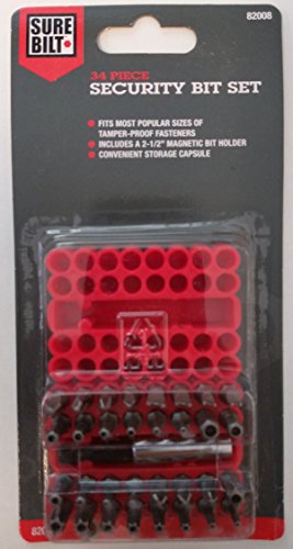 Sure Bilt 82008 34pc Security Bit Set - Walmart.com