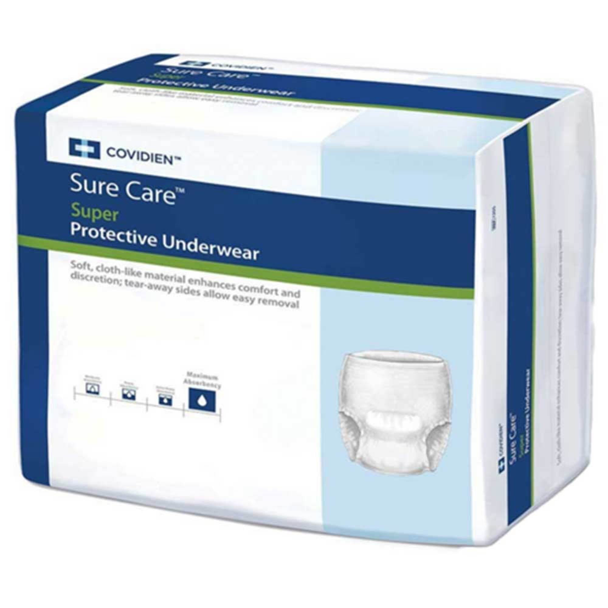Sure Care 1225 Adult Absorbent Underwear Pull On X-Large Disposable ...