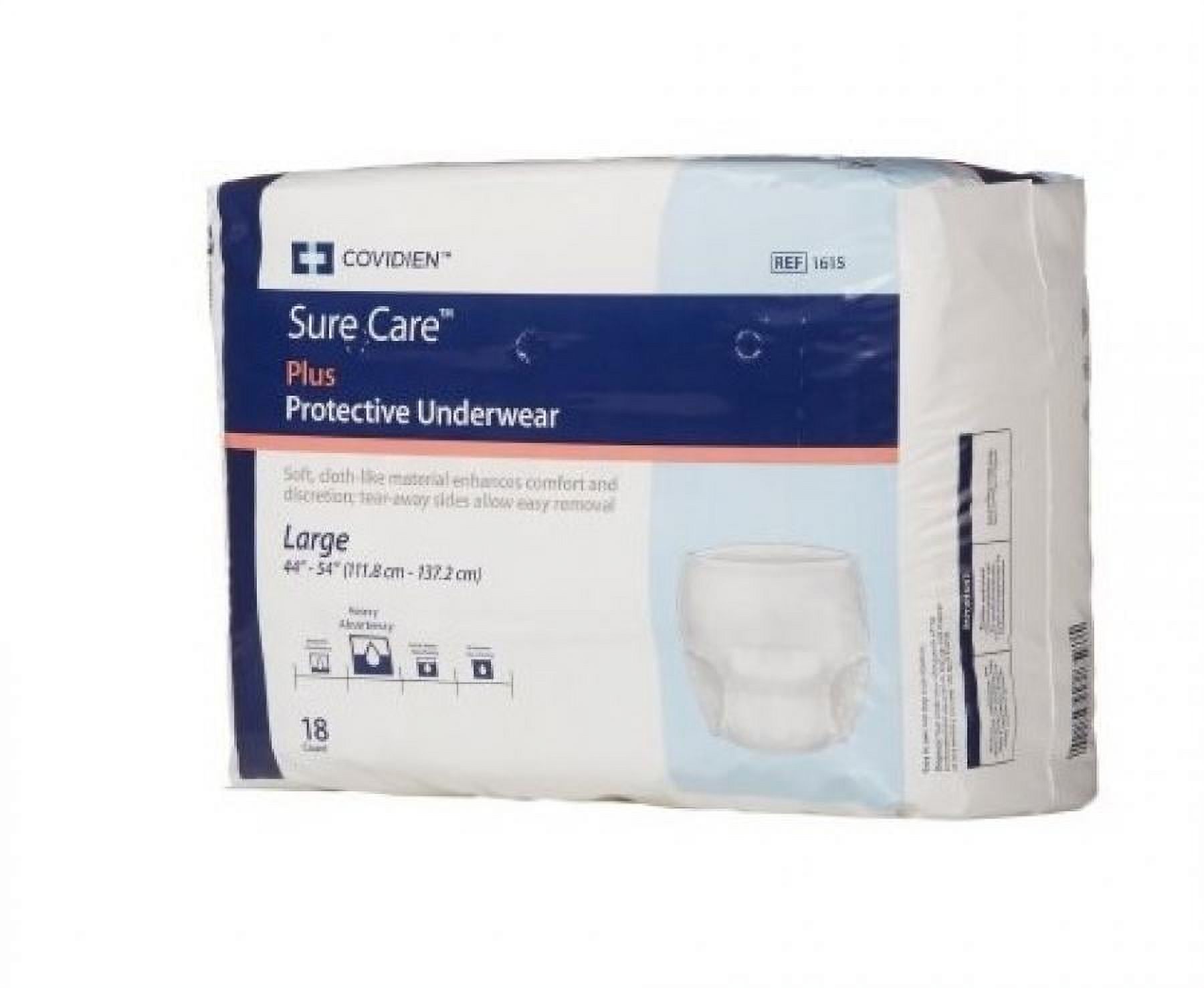 Sure Care Plus Protective Underwear, Unisex, Heavy Absorbency, Large ...