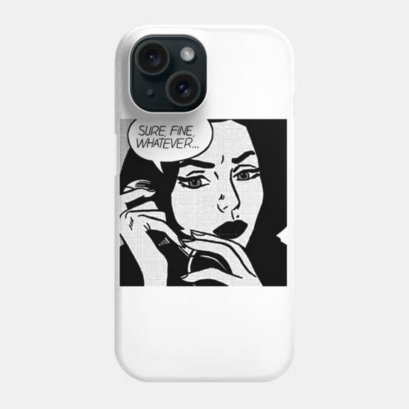 Sure Fine Whatever Funny Sarcastic Quote Compatible Phone Case for ...