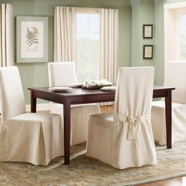 Sure Fit Stretch Pique Short Dining Room Chair Slipcover - Walmart.com