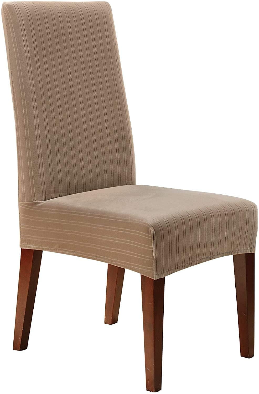 Sure Fit Home D√©cor Stretch Pinstripe Short Dining Chair Cover - Form ...