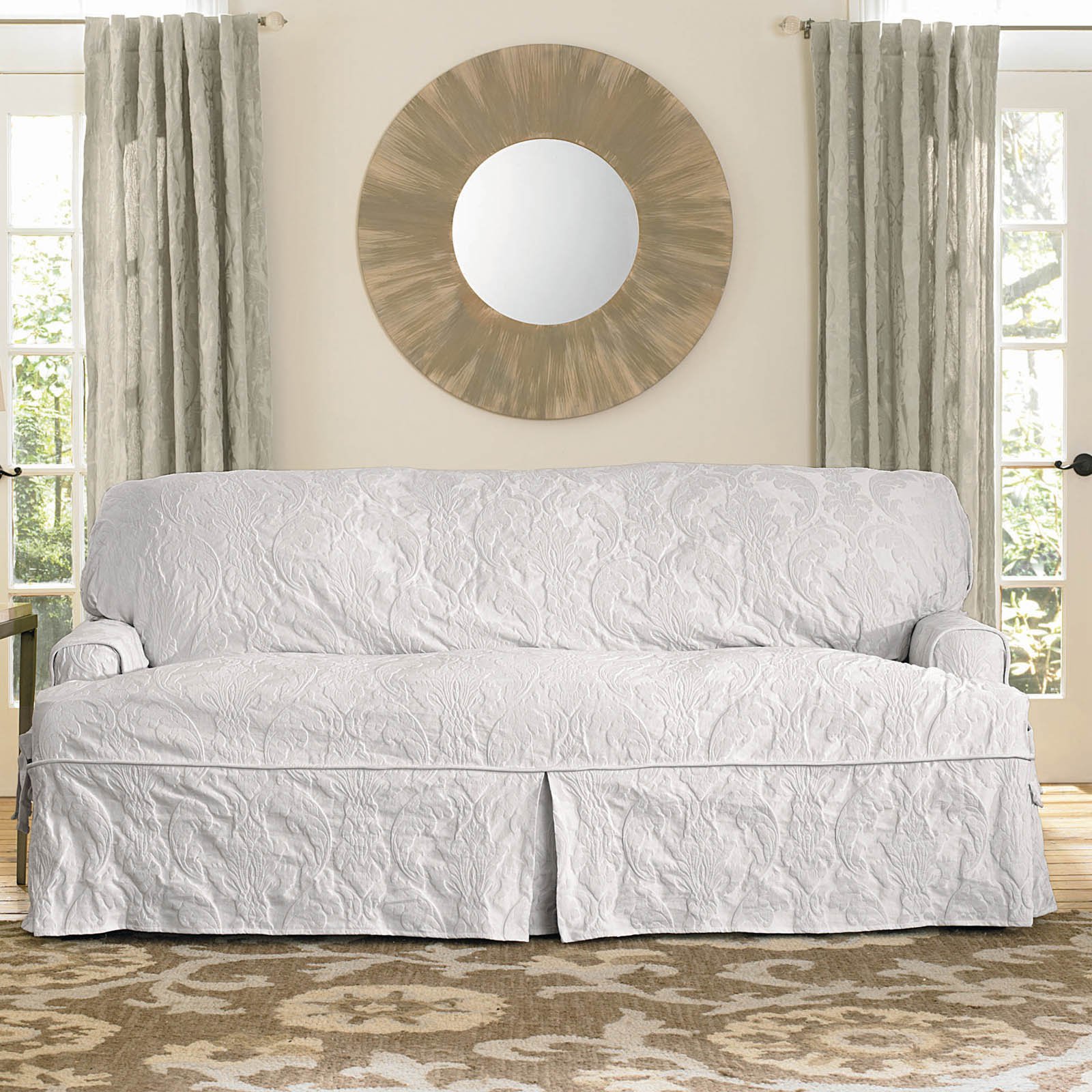 Sure Fit Soft Suede Loveseat Cover - Walmart.com