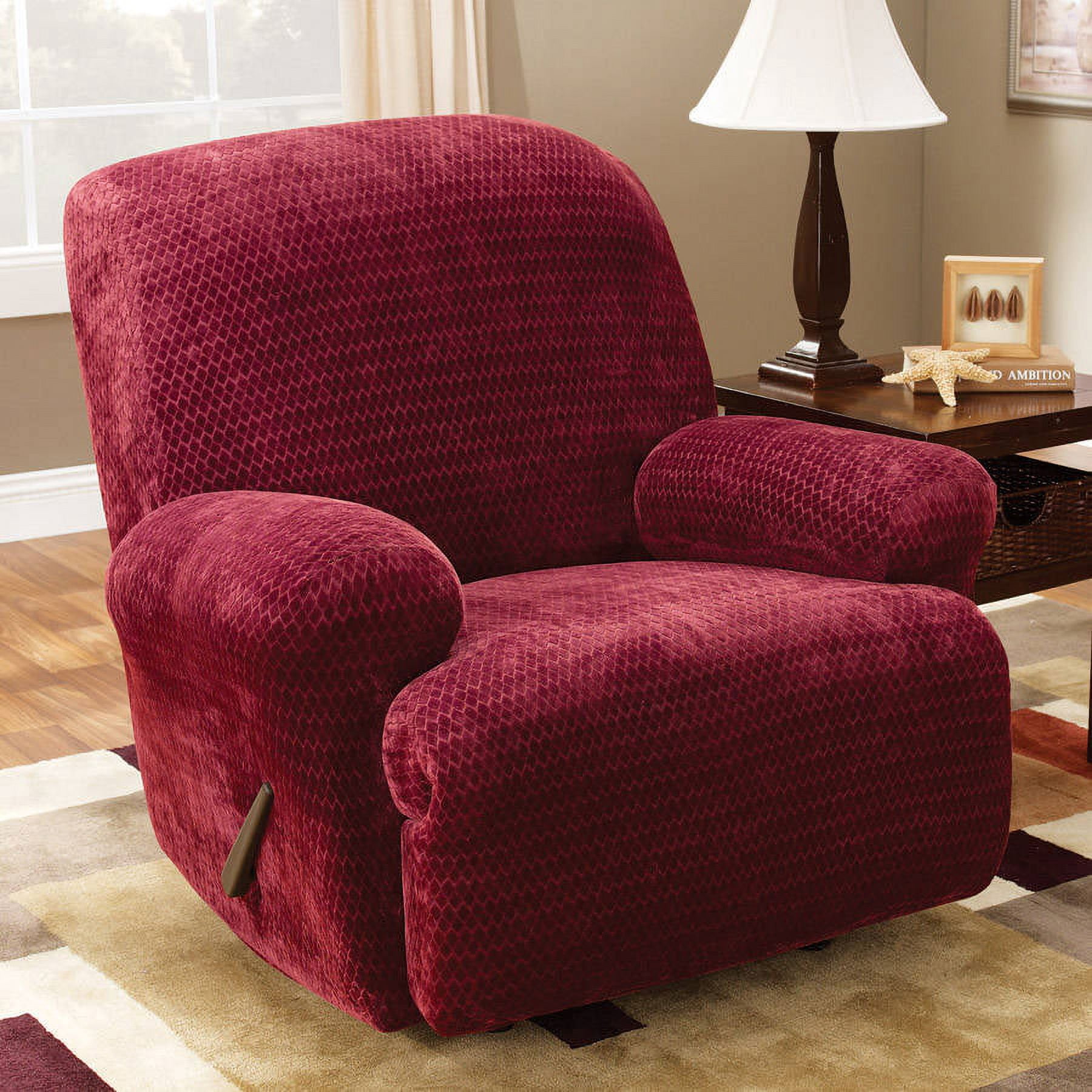 Sure Fit Stretch Royal Diamond 1-Piece Recliner Slipcover - Walmart.com