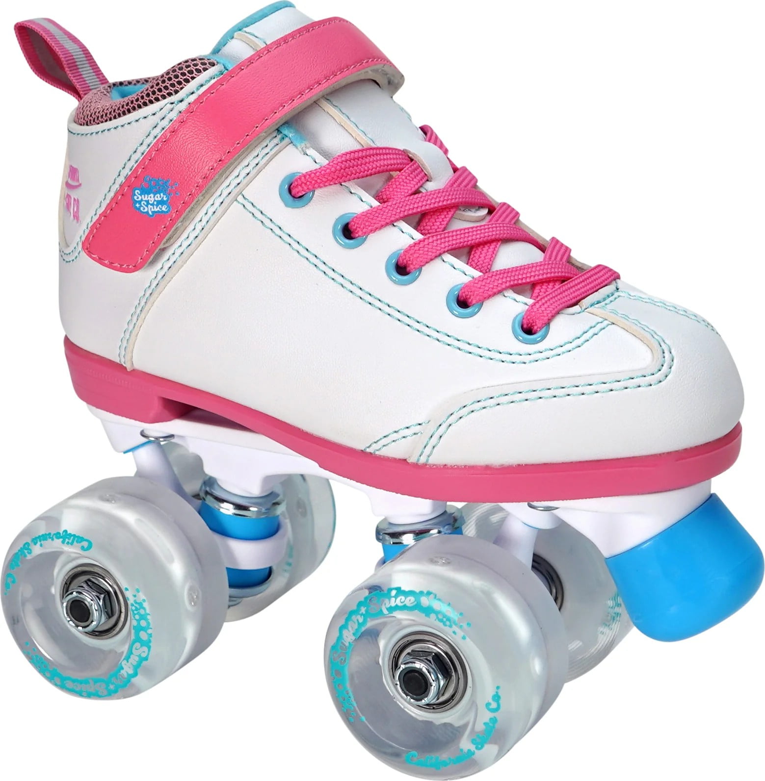 Sure-Grip Quad Roller Skates - Sugar & Spice - Walmart.com
