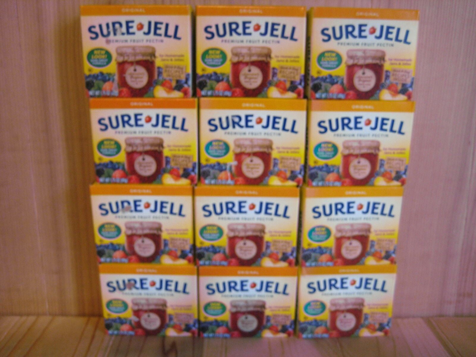 Sure Jell ORIGINAL Premium Fruit Pectin 1.75 oz Per Box Lot of 30 Exp ...