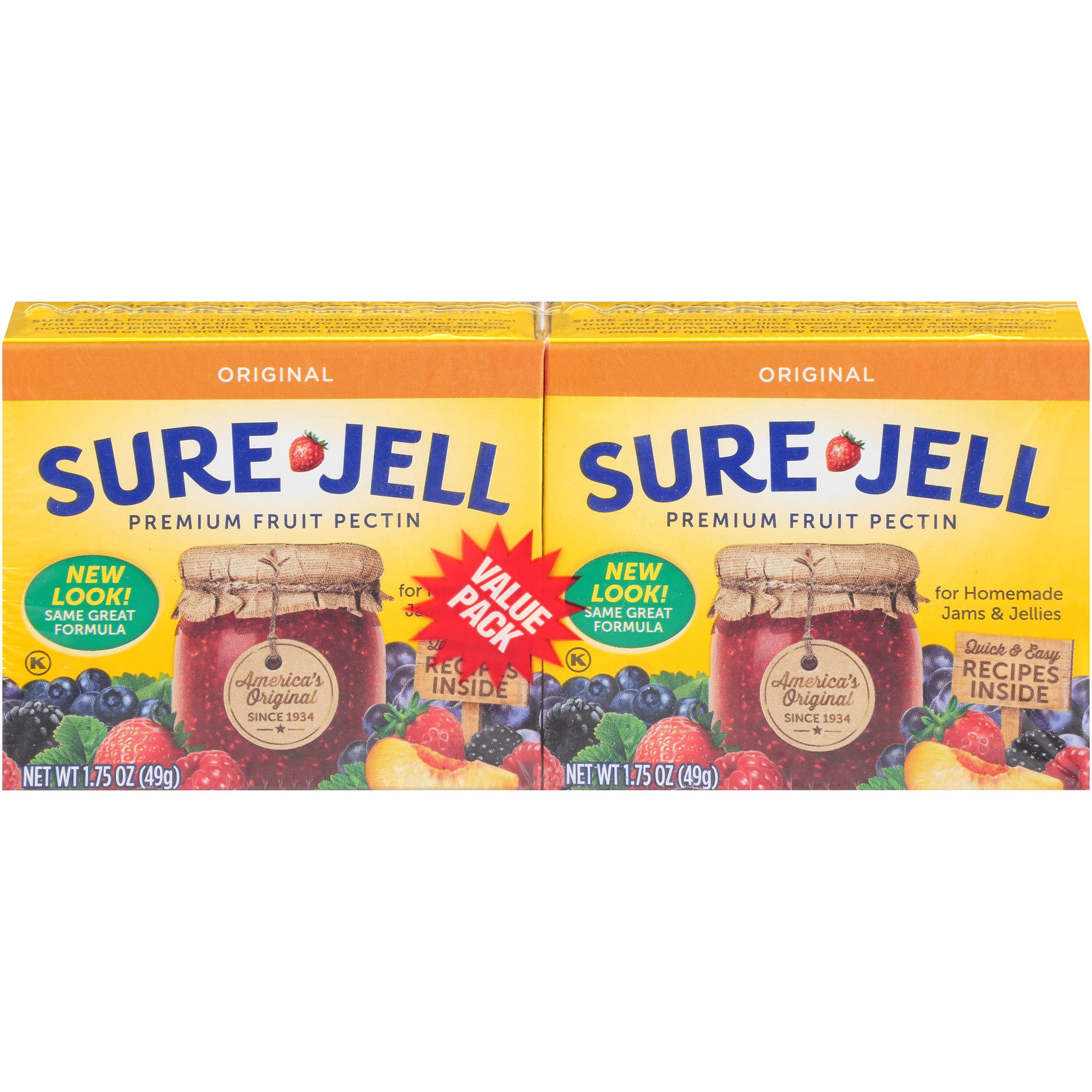 Sure-Jell Original Premium Fruit Pectin for Homemade Jams & Jellies ...