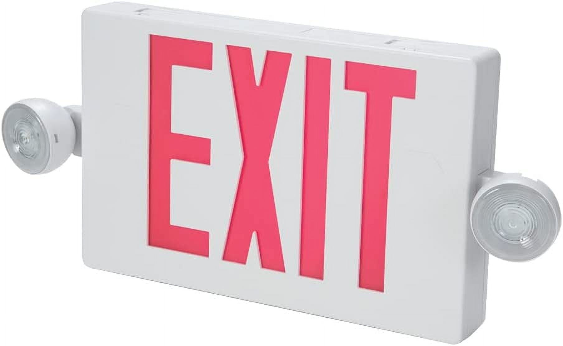 Sure-Lites APCH7R Combo Unit, Integrated Exit Sign with (2) LED ...