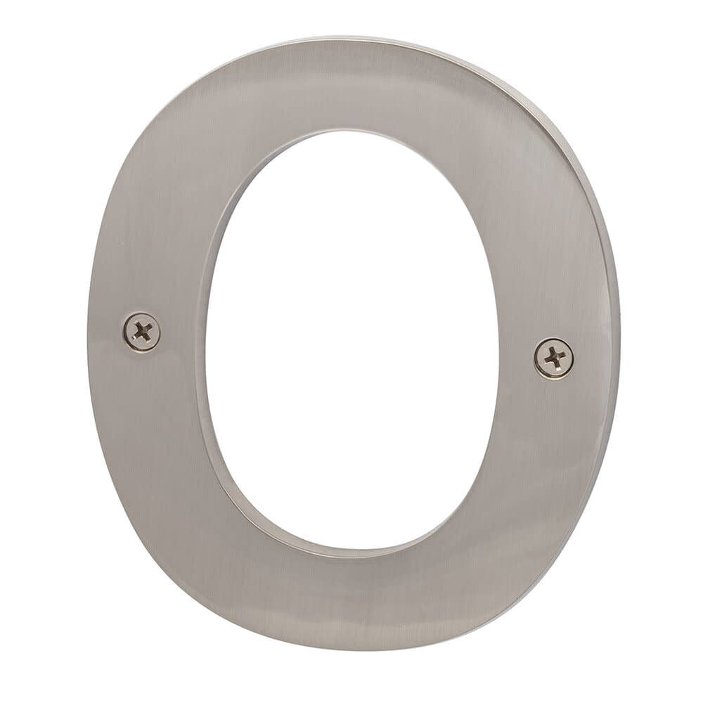 Sure-Loc Hn5-0 5"" Tall Satin Zinc Nickel House Number 0 - Nickel ...