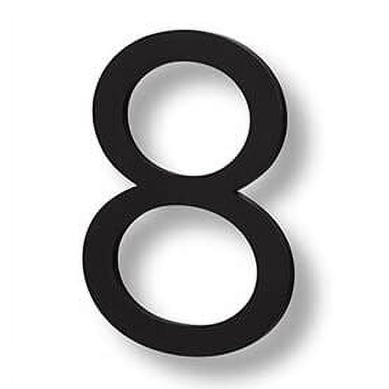 Sure-Loc Hnf6-8 6"" Tall Brushed Aluminum Floating House Number 8 ...