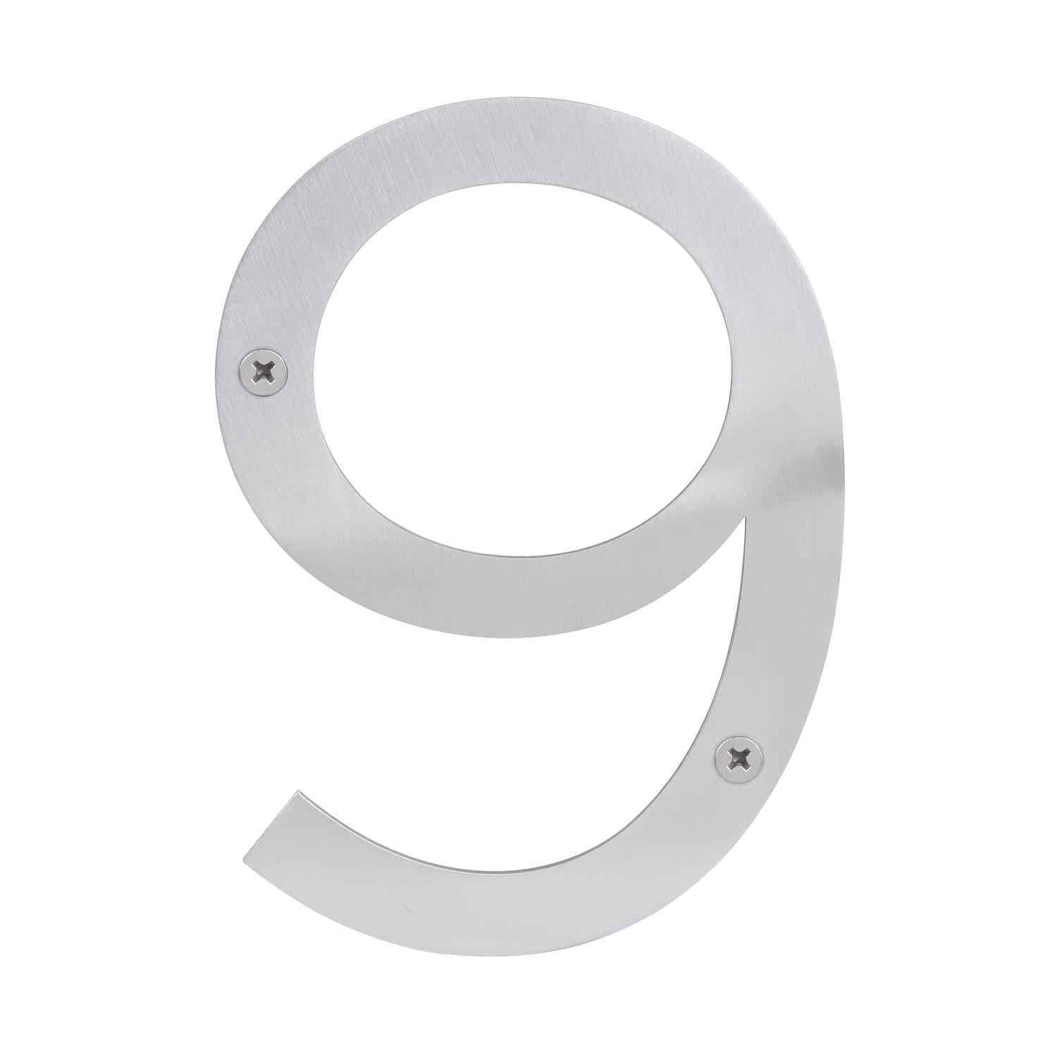Sure-Loc Hnss6-9 6" Tall Address House Number '9' - Satin Stainless ...