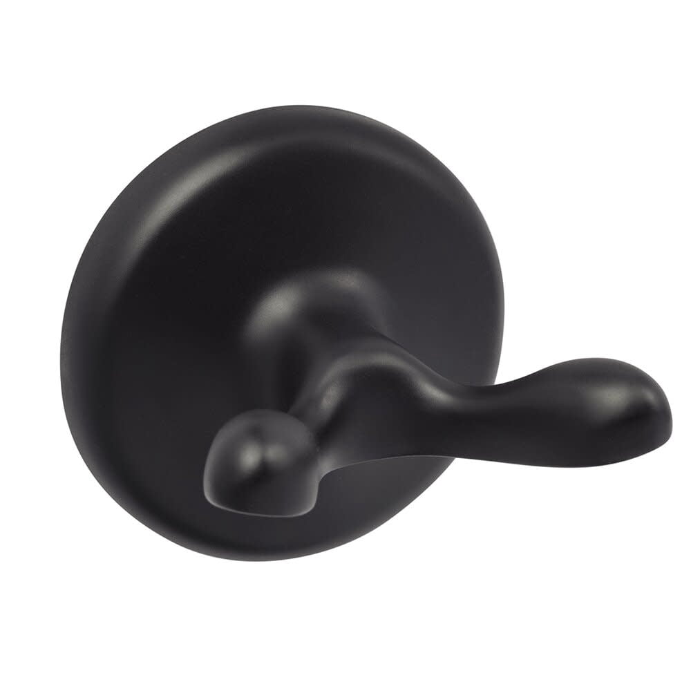 Sure-Loc Vt-Rh1 Ventura Double Hook Robe Hook - Black - Walmart.com