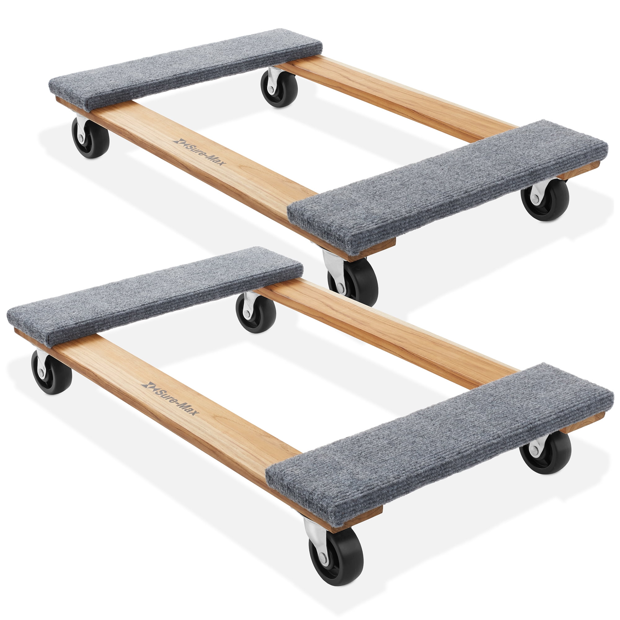 Sure-Max Heavy-Duty Furniture Moving Dolly, 2-Pack, 18 in. x 30 in ...