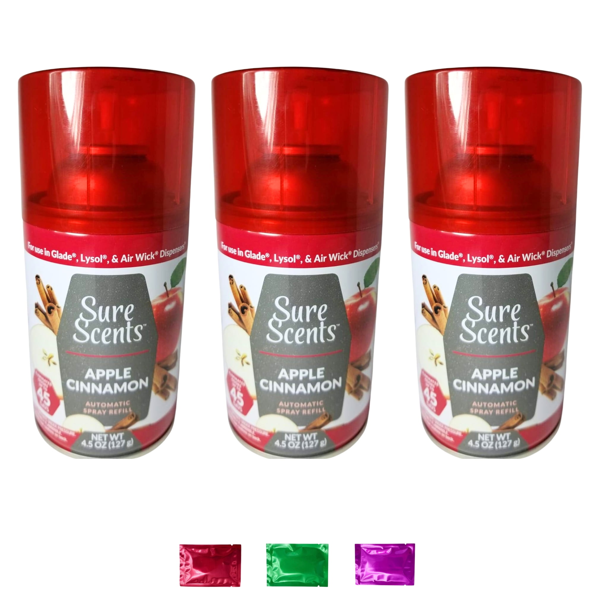 Sure Scents Apple Cinnamon Mist Air Freshener Refill, Scented Automatic ...