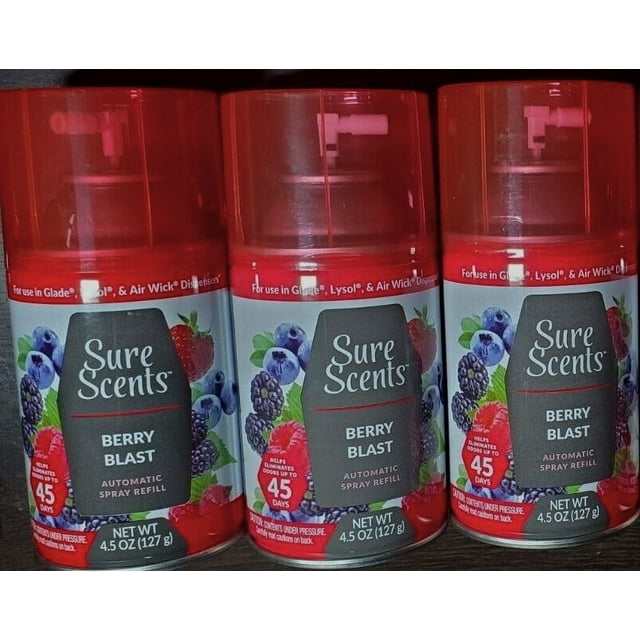 Sure Scents BERRY BLAST Automatic Spray Refill 4.5OZ - Walmart.com