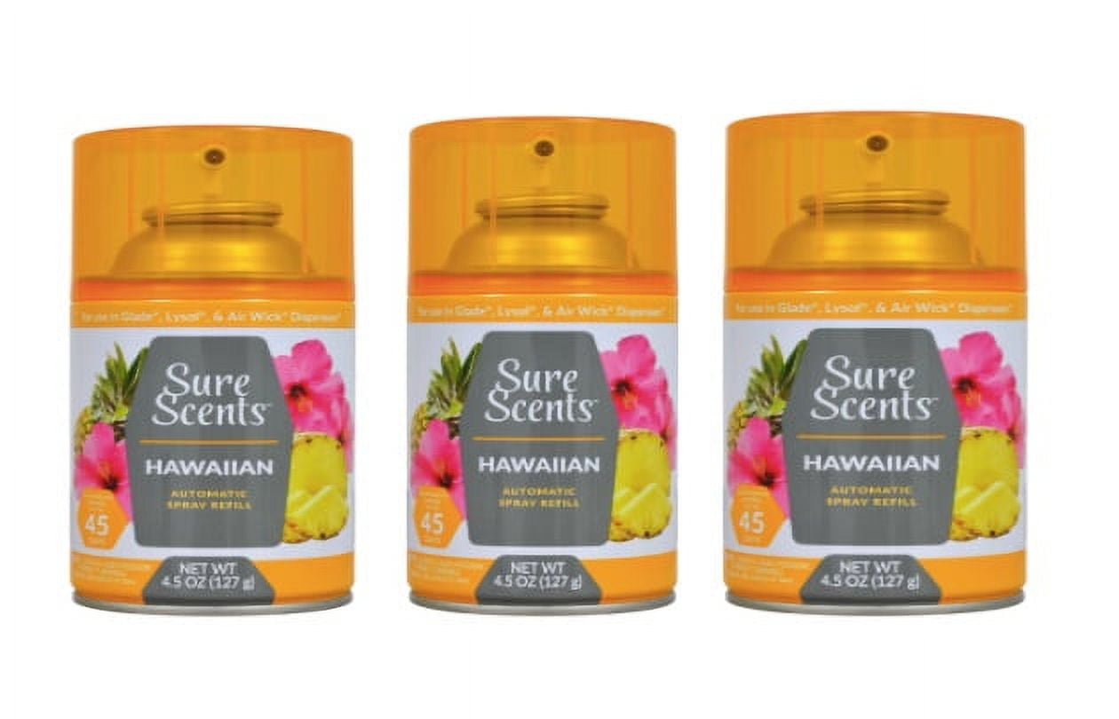 Sure Scents Hawaiian Mist Automatic Spray Refill 4.5OZ - Walmart.com