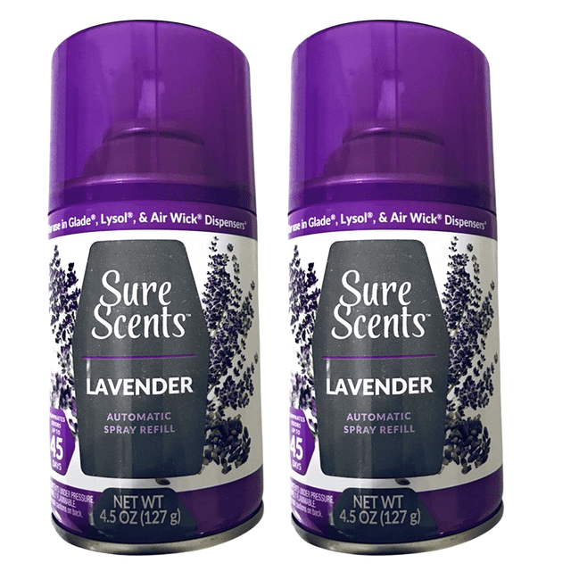 Sure Scents Lavender Automatic Spray Refill, 4.5oz Canister - Air ...