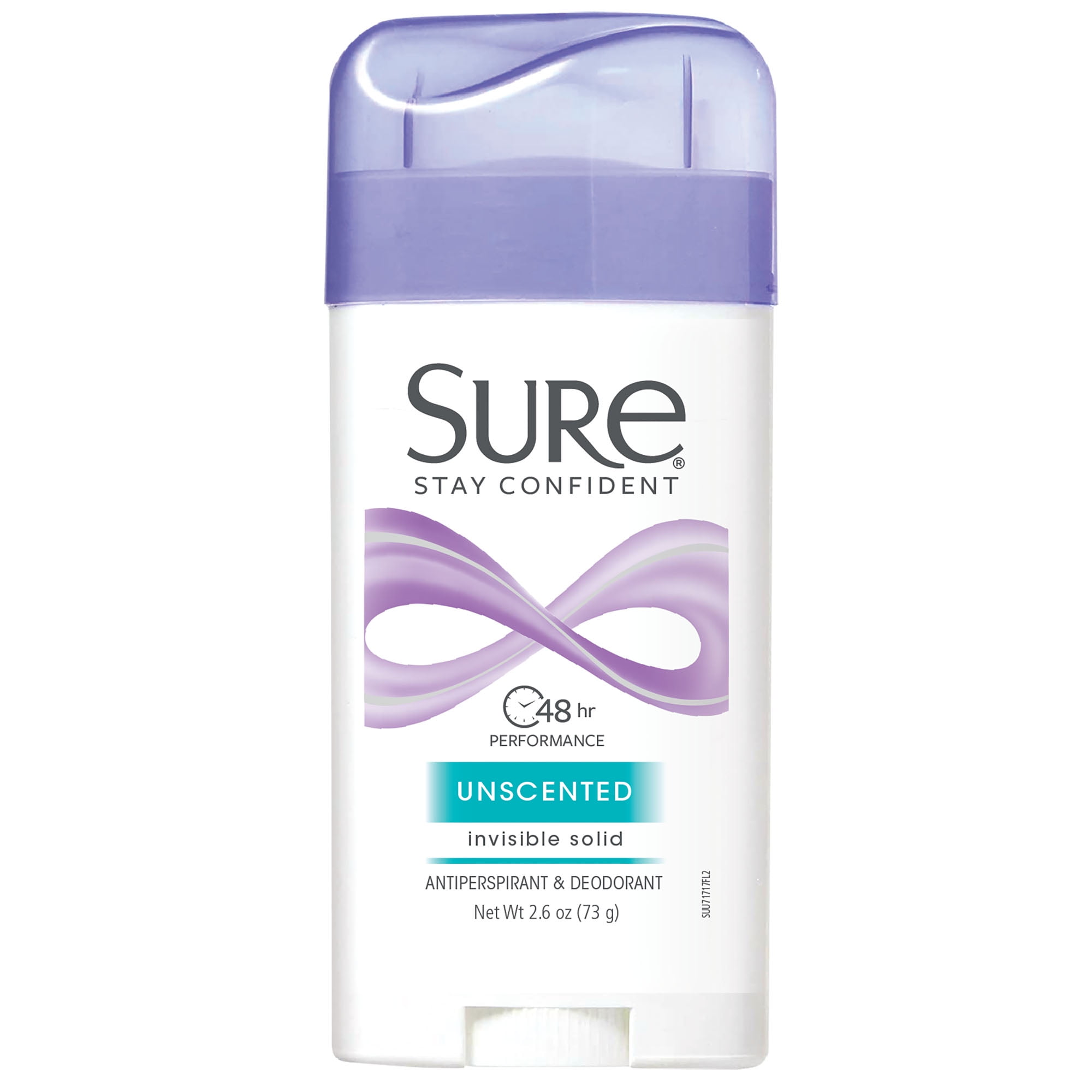 Sure Solid Anti-Perspirant Deodorant, Invisible Solid, Unscented, 2.6 ...