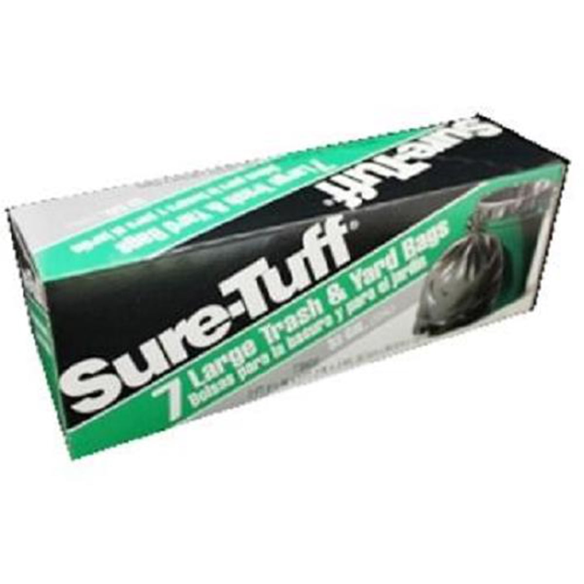 Sure-Tuff, Large Trash Bags 33Gal (Green), Count 1 - Garbage Bags ...
