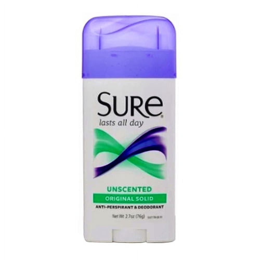 Sure Wide Solid Anti-Perspirant And Deodorant, Unscented - 2.7 Oz ...