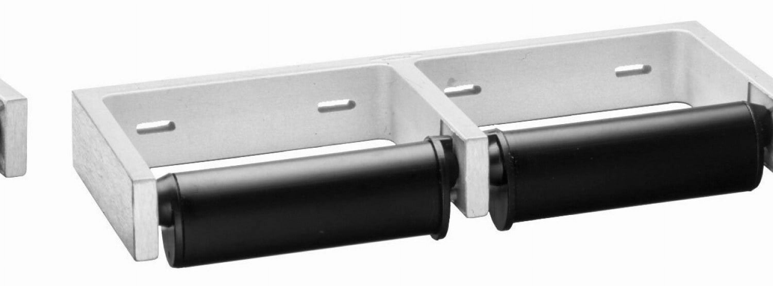 Heavy Duty Cast Aluminum Double Roll Tissue Dispenser with Controlled ...