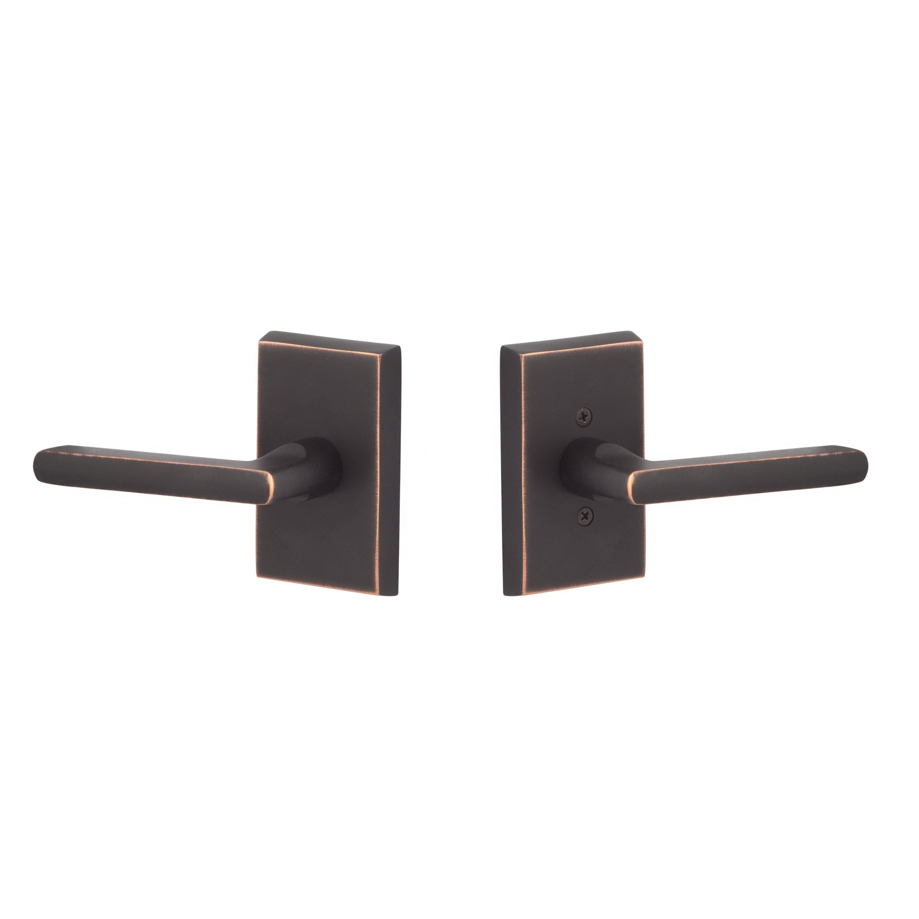 Sure-loc Rustic Logan Vintage Bronze Lever Handle Passage Function ...