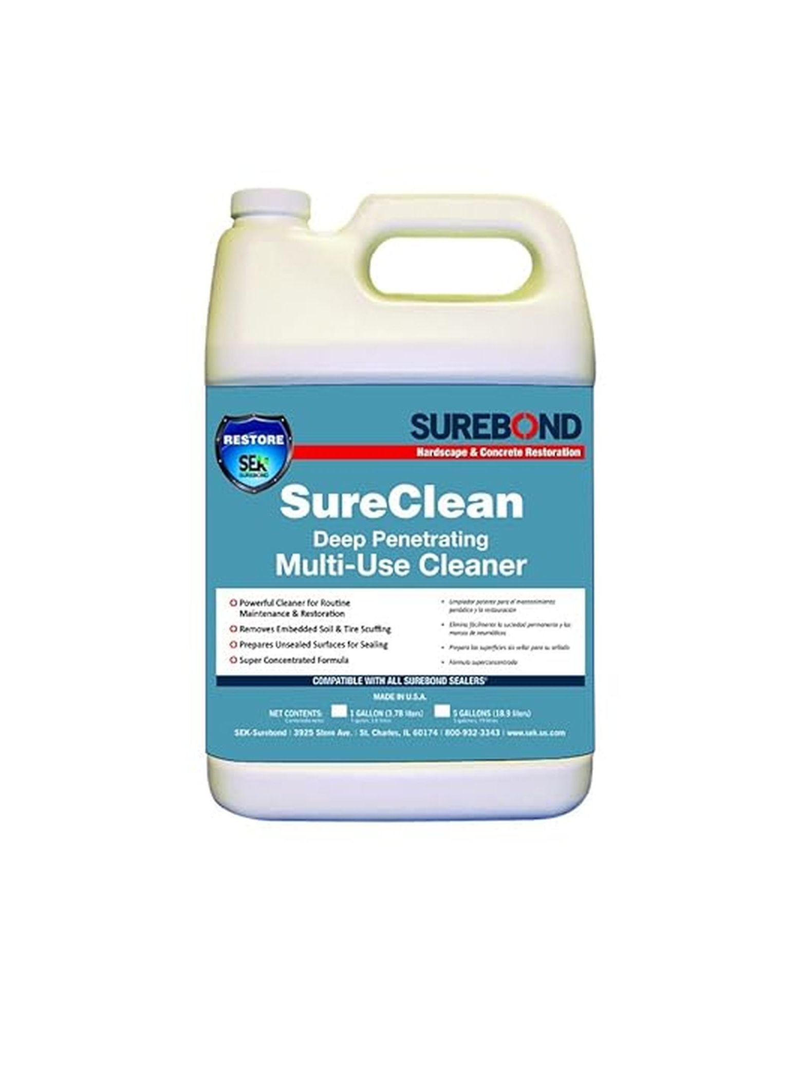 SureClean G Deep Penetrating Multi-Use Cleaner, Water-Based Alkaline ...