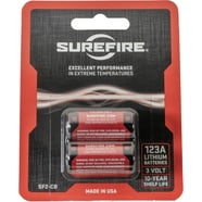 Surefire Flashlight Kit with 123A Rechargeable Batteries and Charger ...