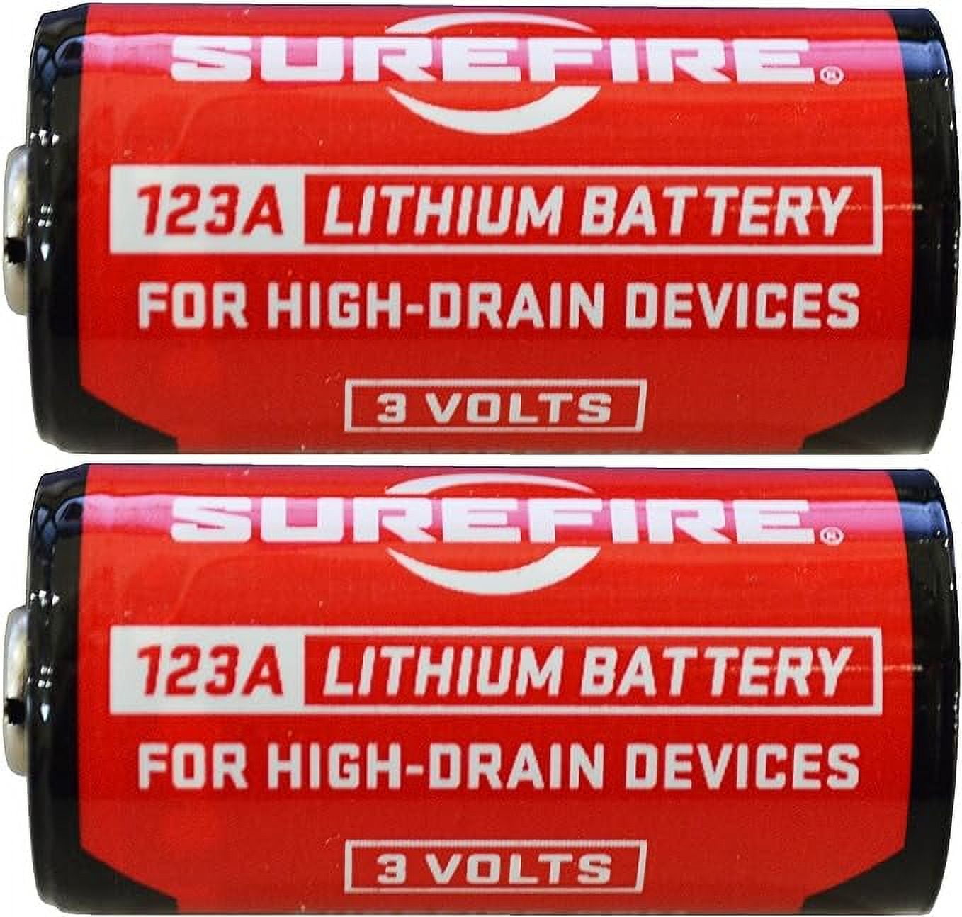 SureFire SF2-CB 123A High-Performance Lithium Batteries, 10-year Shelf ...