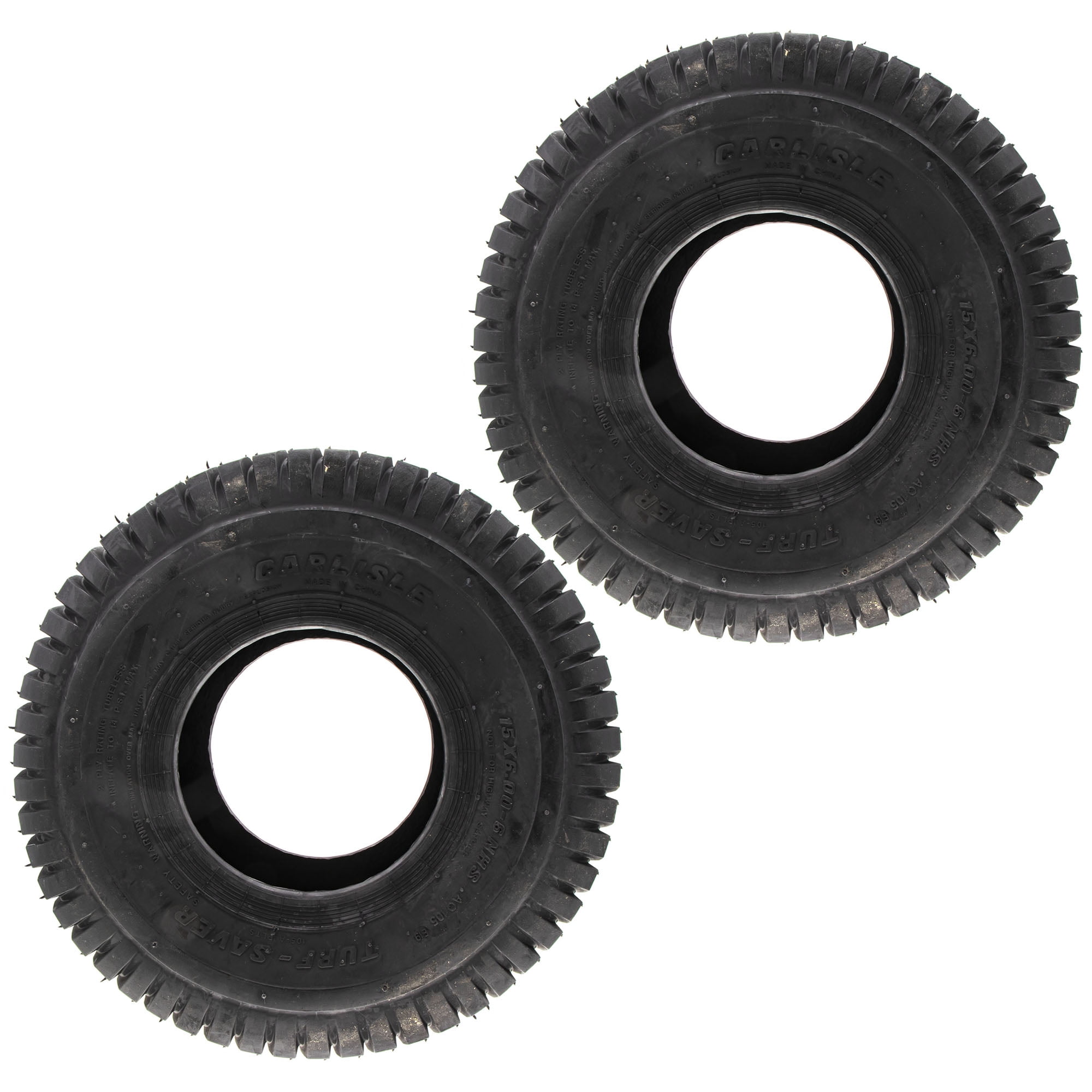 SureFit 15X6 Tractor Tire Square Tread 734-1731-0901 Cub Cadet LT1042 ...