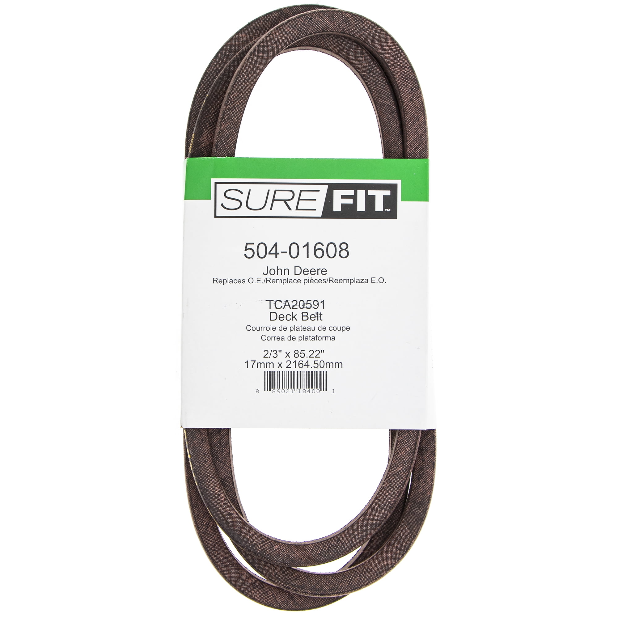 SureFit 36" Deck Drive Belt John Deere TCA20591 WH36A WHP36A Walk ...