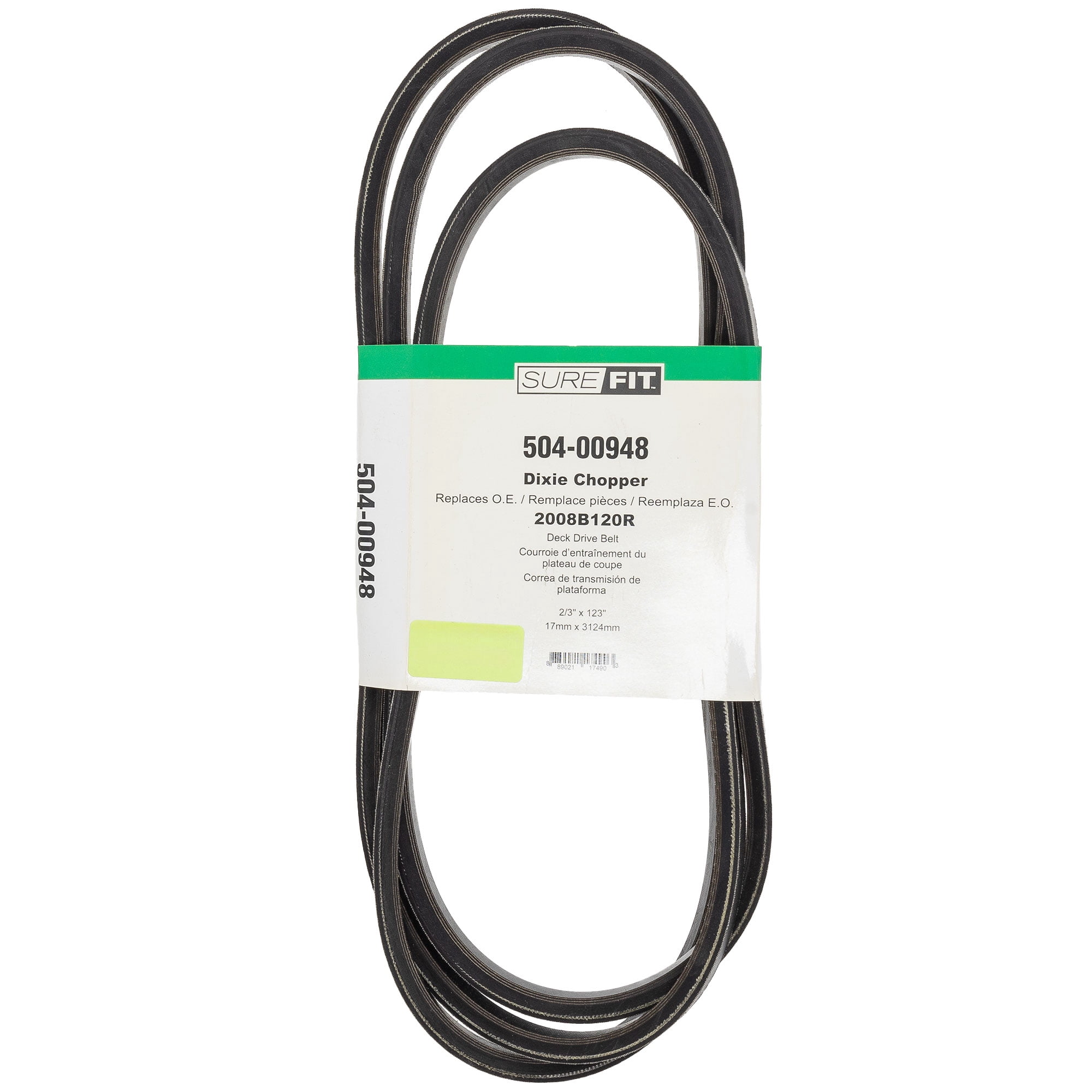 SureFit 56" Deck Drive Belt for Dixie Chopper 2008B120R Xcaliber 56 ...