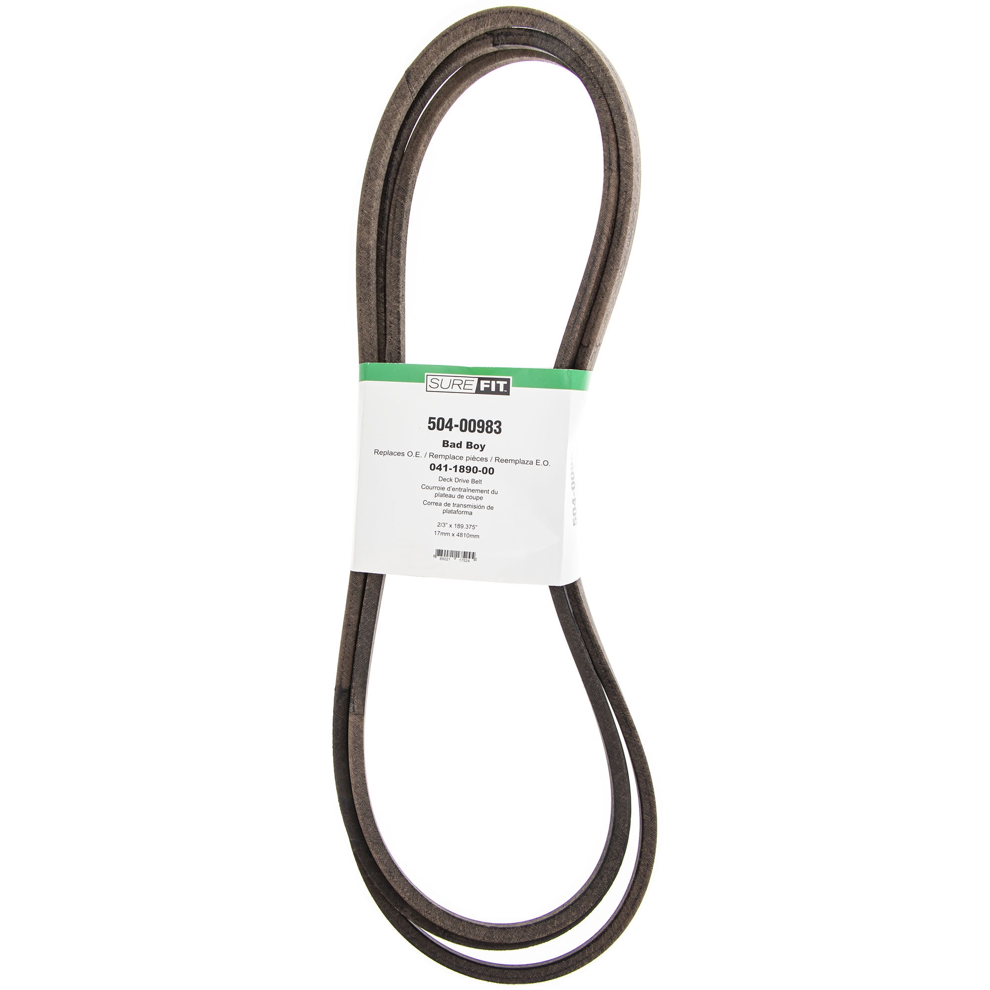 SureFit 72" Deck Drive Belt for Bad Boy 041-1890-00 Lightning Pup 72 ...