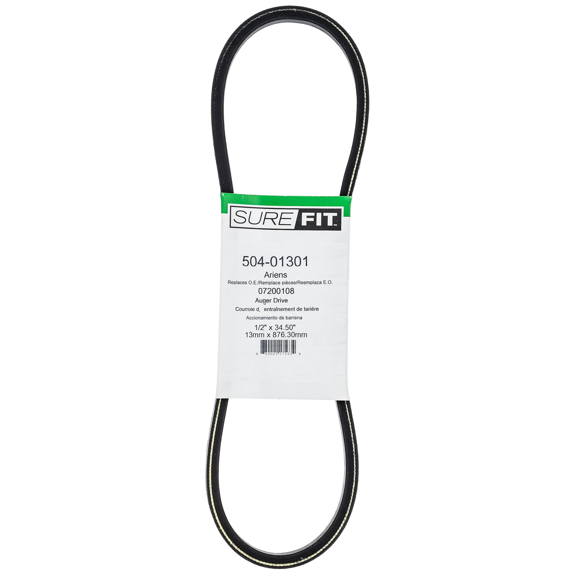 SureFit Auger Drive Belt for Ariens 07200108 ST520 ST20 Sno-Tek Snow ...