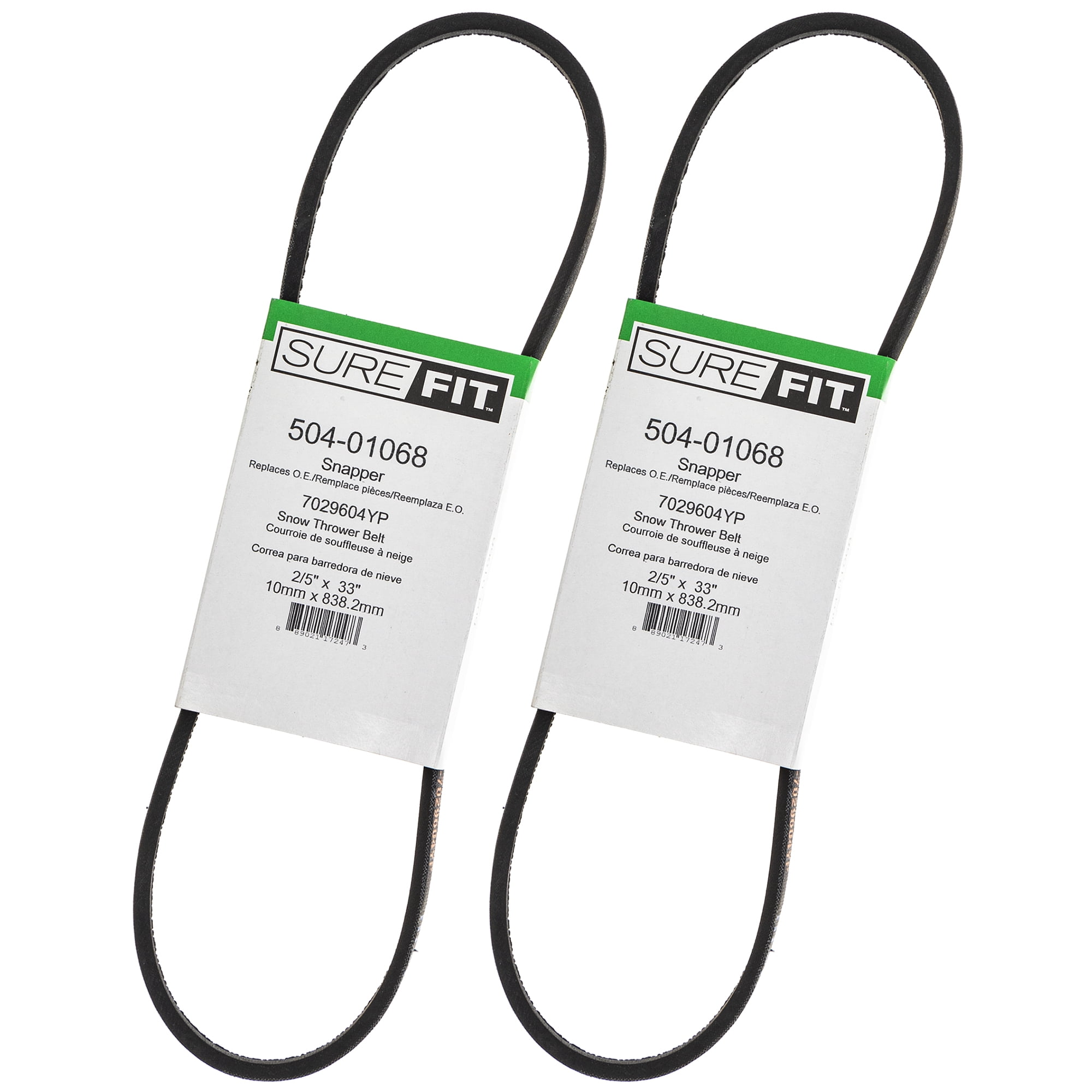 SureFit Auger Drive Belt for Snapper 2-9604 7029604YP 3200 C3203 Snow ...