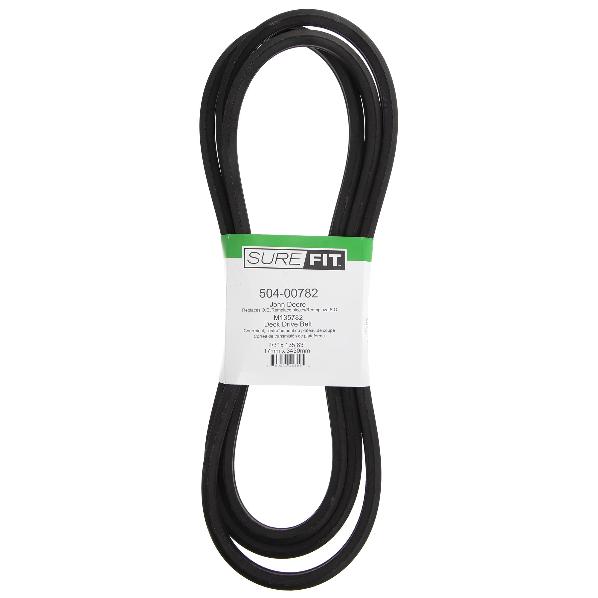 SureFit Deck Belt for John Deere M135782 F620 F680 F687 Ztrak 7-Iron ...
