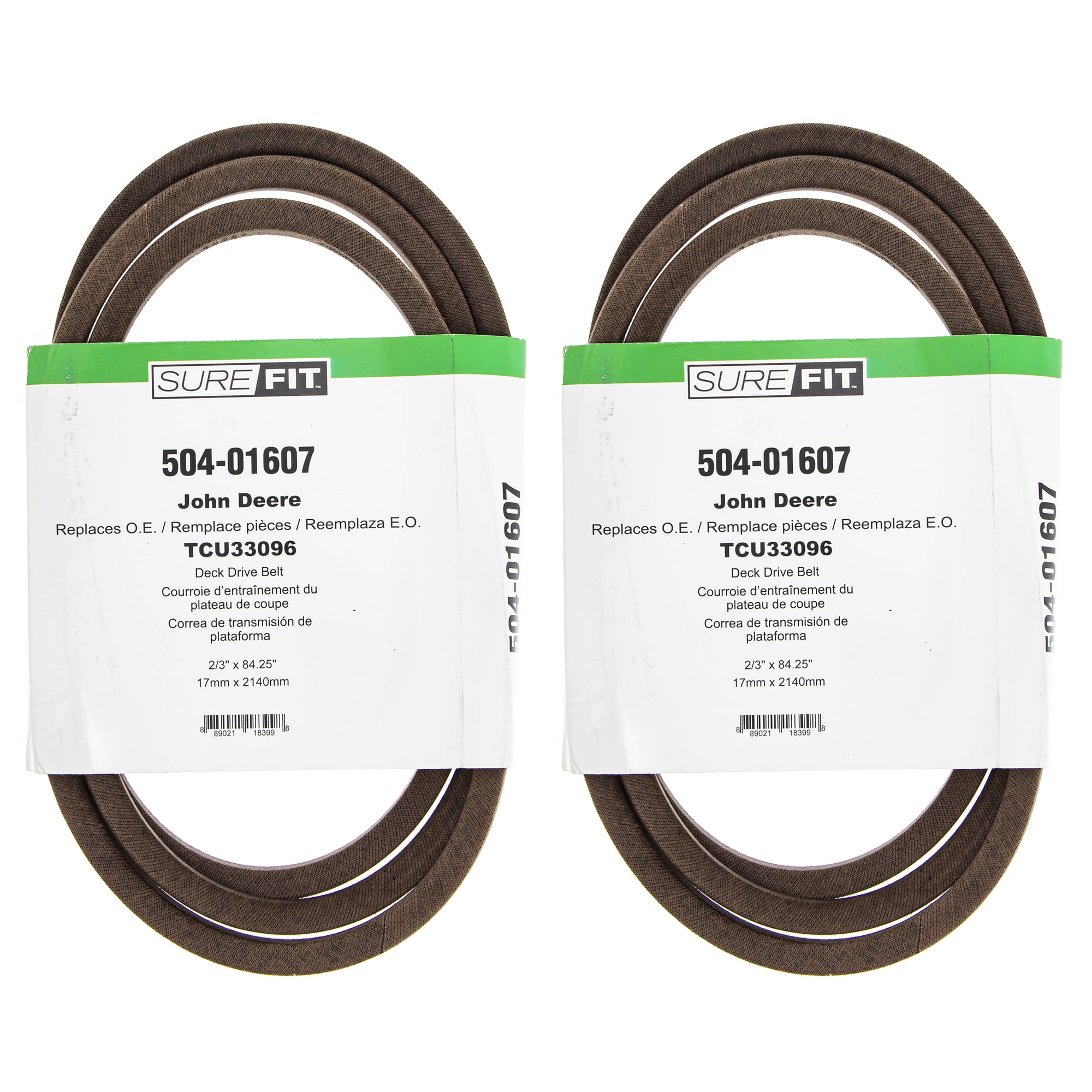 SureFit Deck Drive Belt John Deere TCU33096 WG32A WG36A Walk-Behind ...