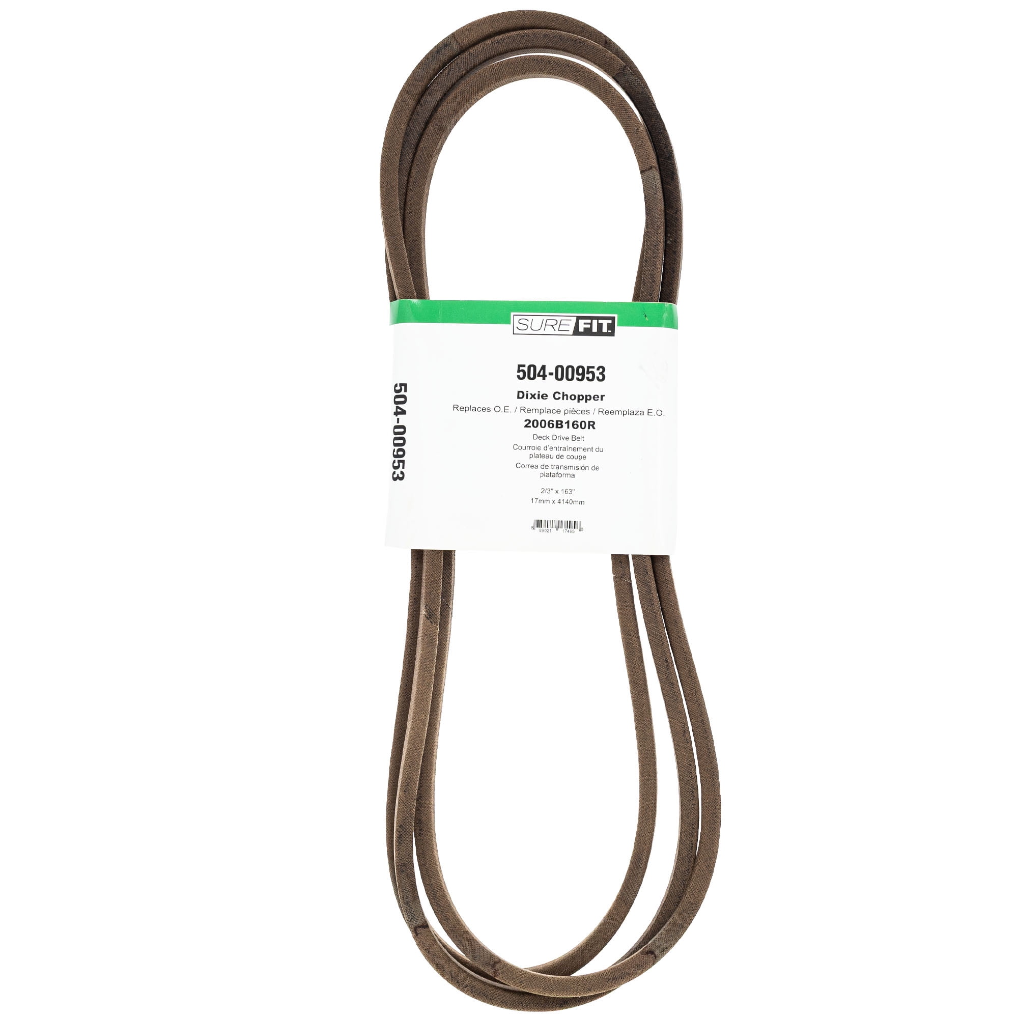 SureFit Deck Drive Belt for 2006B160R Dixie Chopper 72" V Super II 160B ...