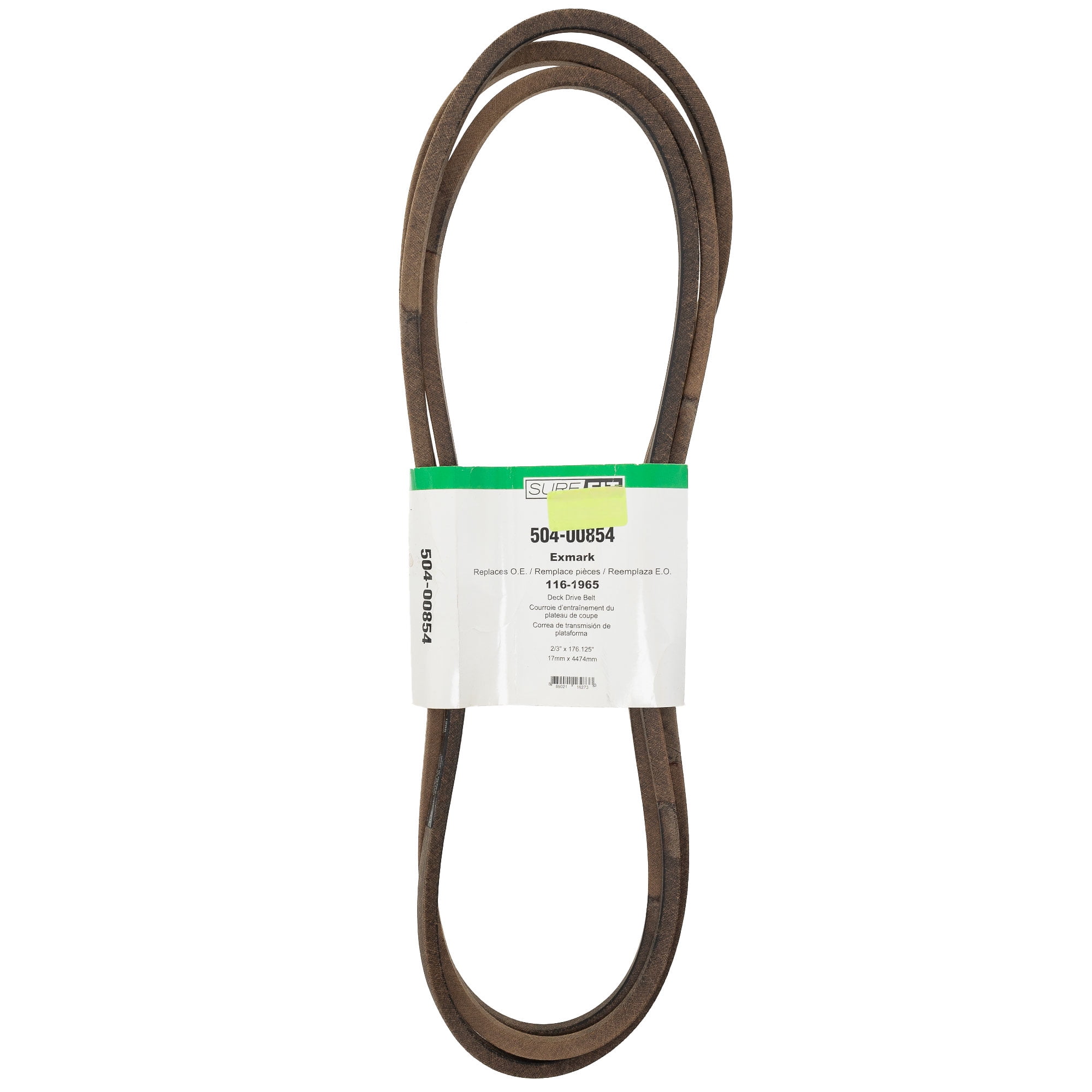 SureFit Deck Drive Belt for Exmark 116-1965 109-8070 Lazer Z Toro Z ...