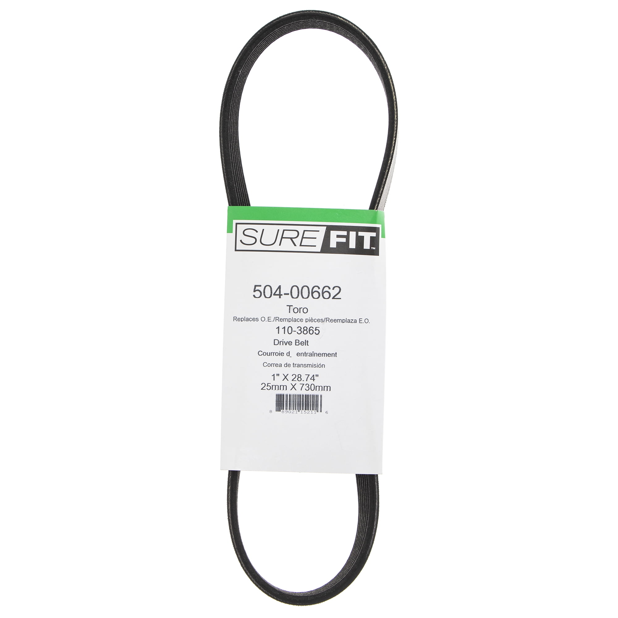 SureFit Deck Drive Belt for Toro 110-3865 Z Master Z580 Z595 Turbo ...