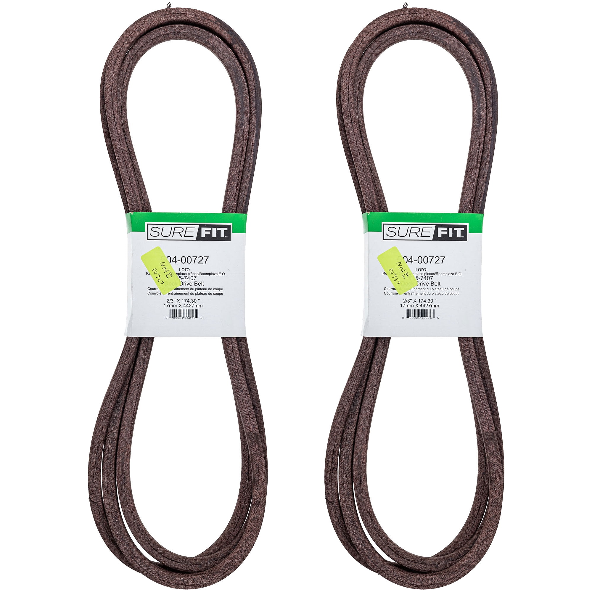 SureFit Deck Drive Belt for Toro 115-7407 48" Z Master G3 3000 5000 ...