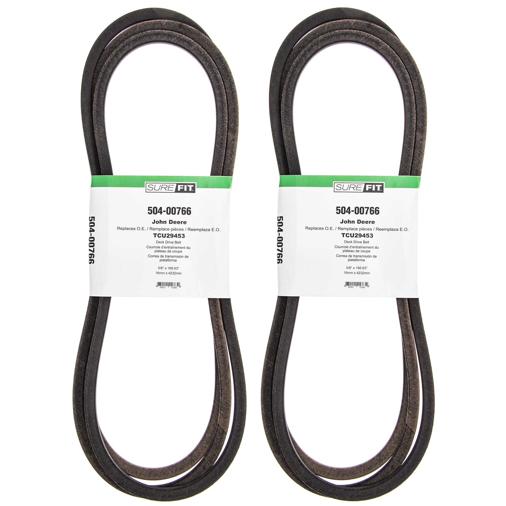 SureFit Deck V-Belt John Deere TCU29453 Z710A Z910A Z925A Ztrak 166-1/2 ...