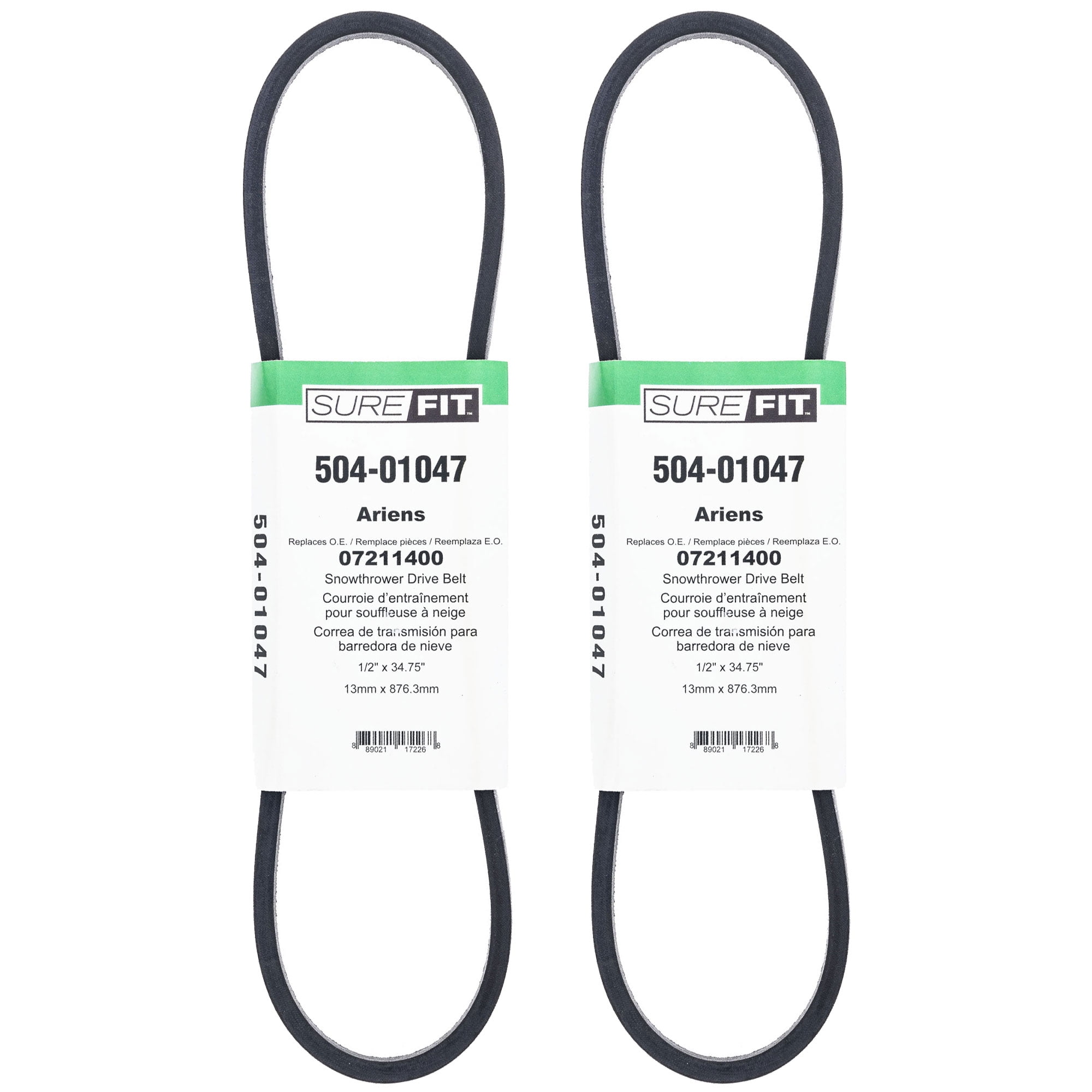 SureFit Drive Belt 07211400 Ariens ST270 ST350 ST504 ST520 ST624 Snow ...